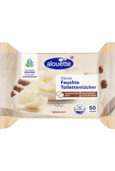 Alouette Islak Tuvalet Kagıdı Dlx 50LI Shea Yagı Alouette Islak Tuvalet Kagıdı Dlx 50LI Shea Yagı