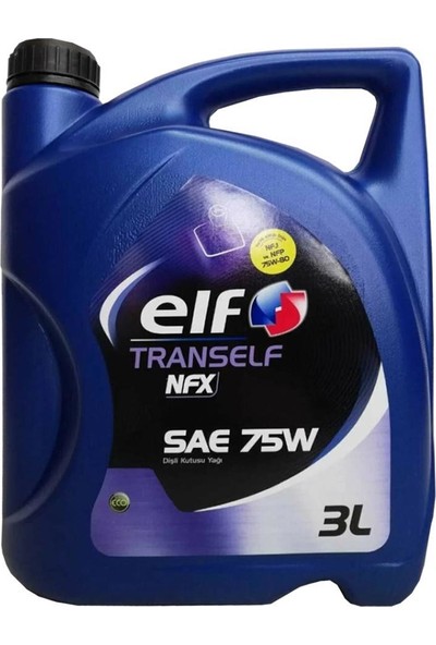 Elf Tranself NFX SAE 75W 3 Lt Yarı Sentetik Şanzıman Yağı