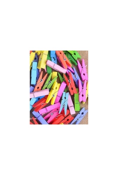Kraf KK161 Kids Ahşap Mandal Renkli Küçük 30'lu Kraf KK161 Kids Ahşap Mandal Renkli Küçük 30'lu