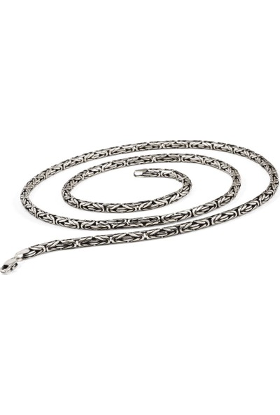 Hepnaturel 925 Ayar Gümüş 65 cm 80 Mikron Kral Zinciri Kolye