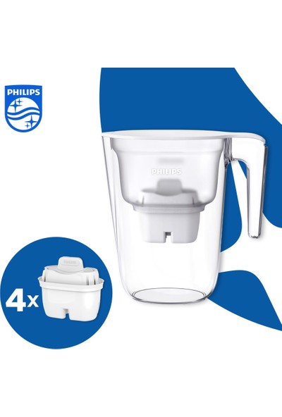 Philips AWP2935 4 Filtreli Su Arıtma Sürahisi - Beyaz Philips AWP2935 4 Filtreli Su Arıtma Sürahisi - Beyaz