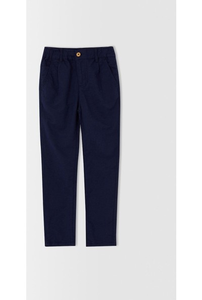 Defacto Erkek Çocuk Regular Fit Keten Görünümlü Pantolon U2836A621HS