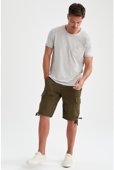 Defacto Regular Fit Kargo Bermuda Şort N6623AZ21SM
