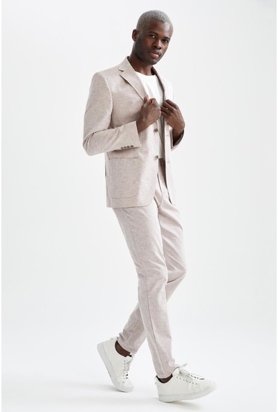 Defacto Tailored Fit Basic Chino Pantolon U4474AZ21SM