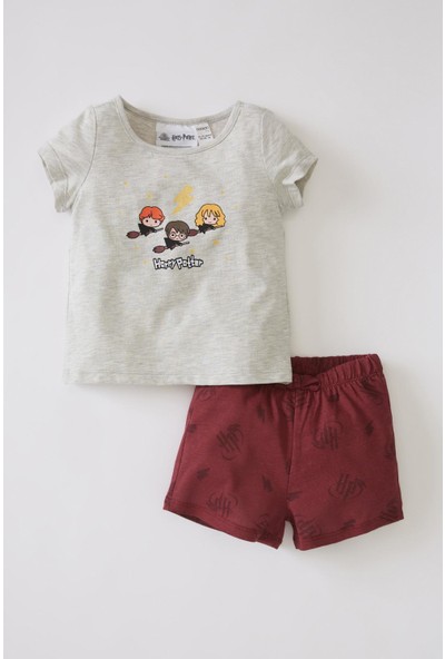 DeFacto Unisex Harry Potter Lisanslı Kısa Kollu Pijama Takımı U6436A221SM