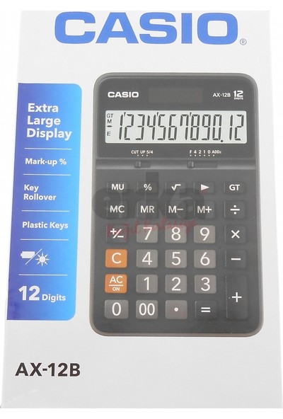 Casio AX-12B 12 Hane Hesap Makinesi