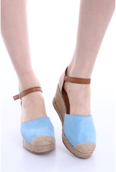 Hasır Tabanlı Çok Şık Espadril Kadın Ayakkabı