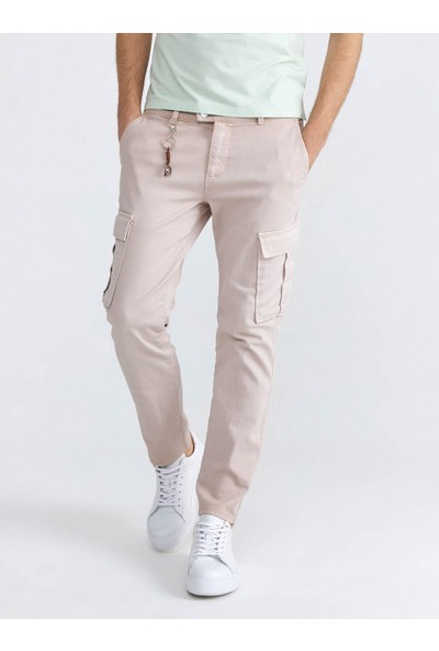 Xint Pamuklu Slim Fit Kargo Pantolon