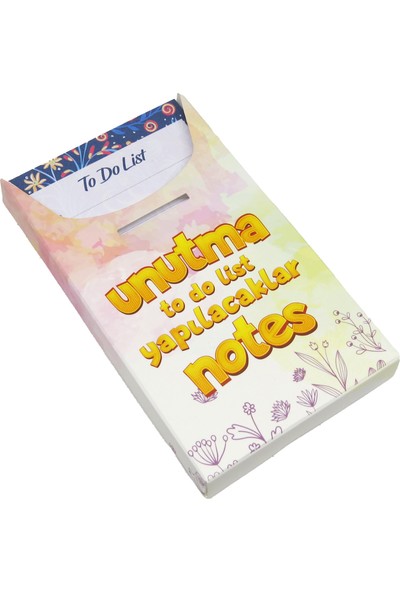 Hiçdurmaal Masaüstü Çiçek Desenli Ingilizce To Do List Yapılacakların Listesi Not Kağıdı Hiçdurmaal Masaüstü Çiçek Desenli Ingilizce To Do List Yapılacakların Listesi Not Kağıdı