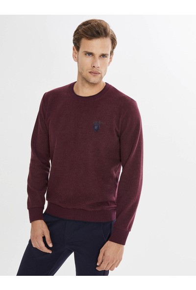 Mcl Bisiklet Yaka Pamuklu Mcl Armalı Büyük Beden Sweatshirt