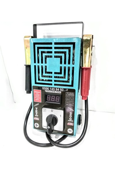 öztürk 6-12-24 Volt 200 Amper Akü Test Cihazı Tuğra Tet 200 Yerli Üretim