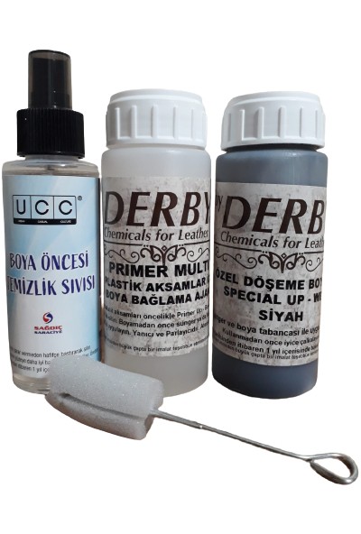 Derby Oto Torpido ve Iç Kapı Plastik Aksan Bakım Boyama Seti