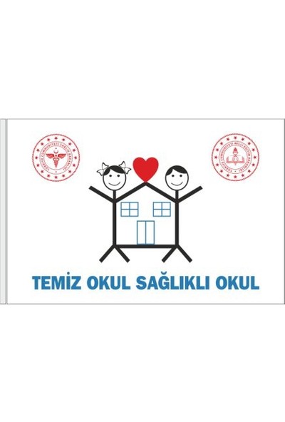 d&d Plus Temiz Okul Sağlıklı Okul Bayrağı 70 x 105 cm