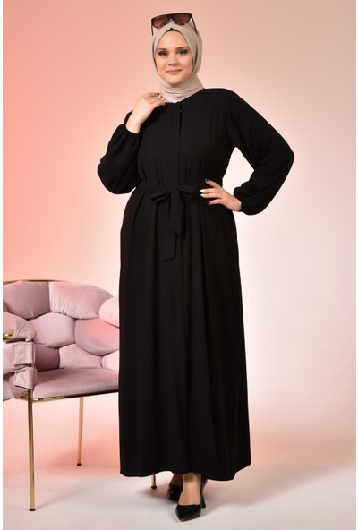 FERACE Balon Kol Oversize Ferace Kadın Tesettür