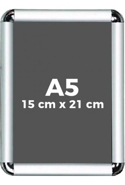 Derin Display A5 Açılır Kapanır Alüminyum Çerçeve Rondo Köşe 15 x 21 cm 5'li Derin Display A5 Açılır Kapanır Alüminyum Çerçeve Rondo Köşe 15 x 21 cm 5'li