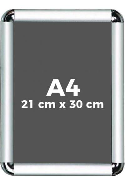 Derin Display A4 Açılır Kapanır Alüminyum Çerçeve Rondo Köşe 21 x 30 cm 5'li Derin Display A4 Açılır Kapanır Alüminyum Çerçeve Rondo Köşe 21 x 30 cm 5'li