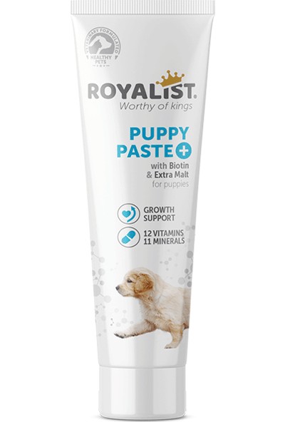 Royalist Yavru Köpekler Için Biotin ve Malt Macunu 100 gr Royalist Yavru Köpekler Için Biotin ve Malt Macunu 100 gr