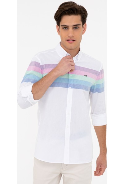 U.S. Polo Assn. Mor Gomlek Uzunkol 50235228-VR037