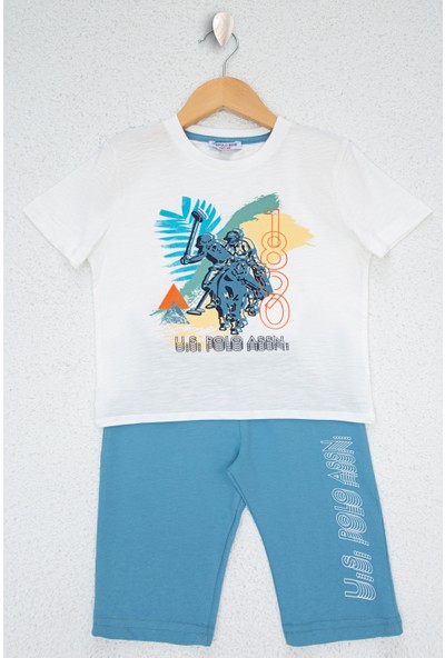 U.S. Polo Assn. Erkek Çocuk Beyaz Pijama