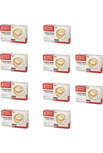 Cassa 8000 Midi Kauçuk Ambalaj Lastiği 50 Gram 10'lu