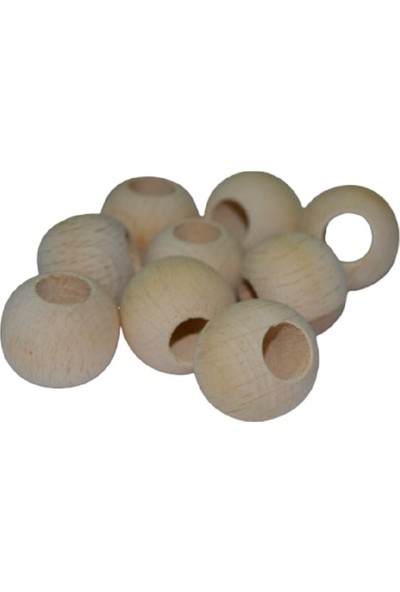 Eae Sanat 25 Adet 22 mm Ham Işlenmemiş Ahşap Boncuk Eae Sanat 25 Adet 22 mm Ham Işlenmemiş Ahşap Boncuk