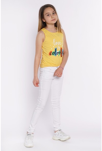 Restfull Kız Çocuk Gabardin Pantolon Likralı 8-12 Yaş