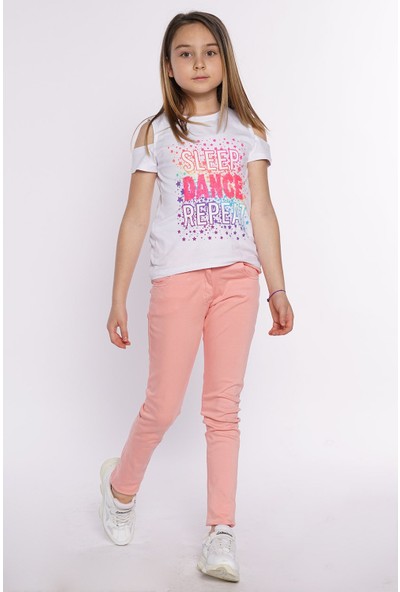 Restfull Kız Çocuk Gabardin Pantolon Likralı 8-12 Yaş