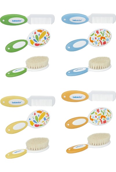 Bebedor Doğal Kıl Fırça Tarak Seti