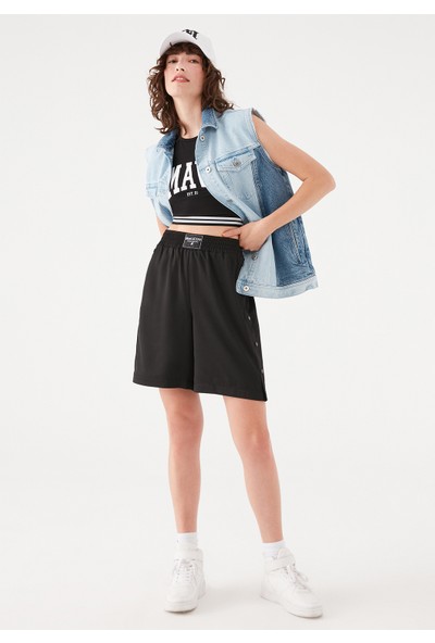 Mavi Kadın Icon Çıt ÇIt Detaylı Siyah Uzun Şort 14631900 Mavi Kadın Icon Çıt ÇIt Detaylı Siyah Uzun Şort 14631900