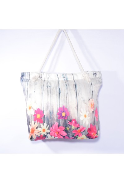 Tedz Collection Çiçekli Plaj Çantası