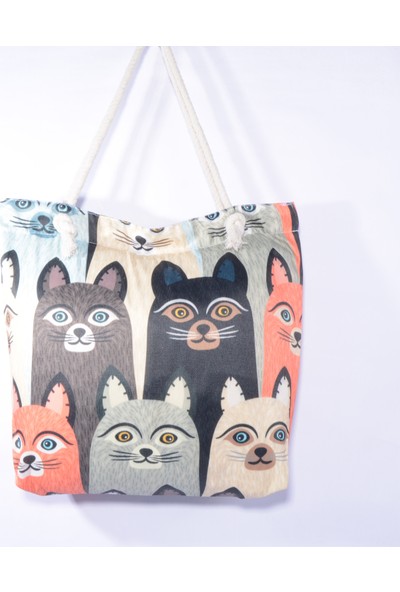 Tedz Collection Kediler Plaj Çantası