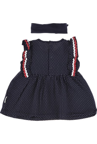 Necix's Marine Puan Baskı Kız Elbise-Lacivert Necix's Marine Puan Baskı Kız Elbise-Lacivert