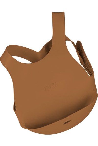 Oioi Silikon Mama Önlüğü Woody Brown