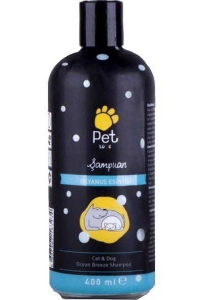 Pet Love Kedi ve Köpek 400ML Şampuan Okyanus Kokulu