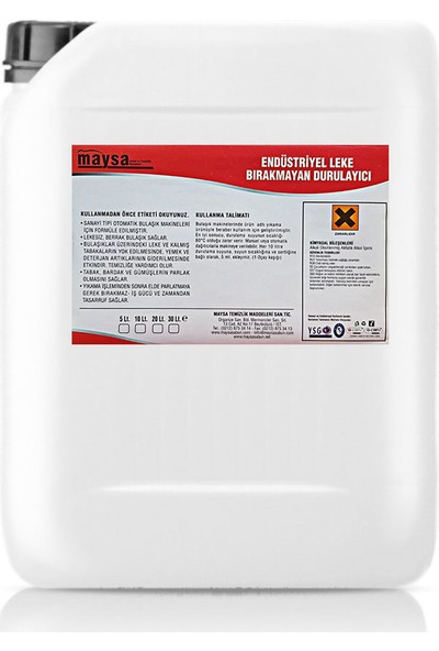 MAYSA Endüstriyel Bulaşık Makine Parlatıcısı 20 Kg.