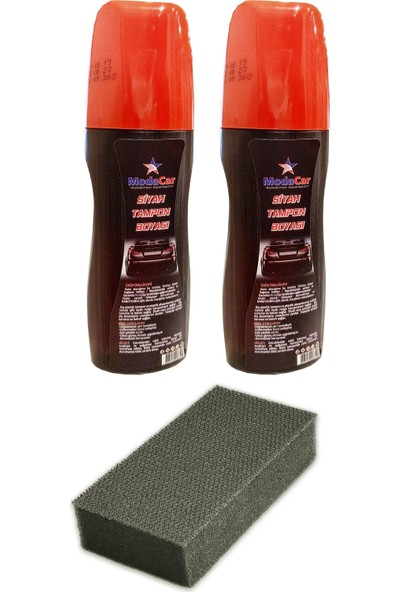 Modacar Suya Dayanıklı Siyah Tampon Boyası Uygulama Süngerli 428848