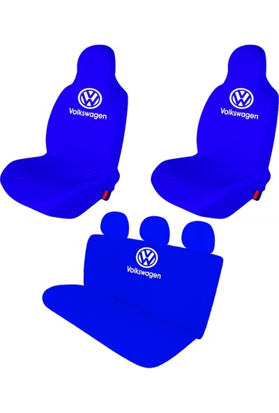 Antwax Volkswagen Passat Penye Oto Koltuk Kılıfı - Marka Logo Baskılı - Mavi Antwax Volkswagen Passat Penye Oto Koltuk Kılıfı - Marka Logo Baskılı - Mavi
