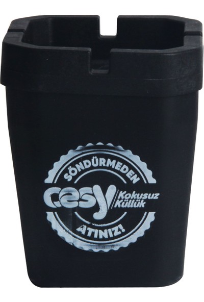 Lira Dumansız Kokusuz Küllük Kare Siyah Lira Dumansız Kokusuz Küllük Kare Siyah