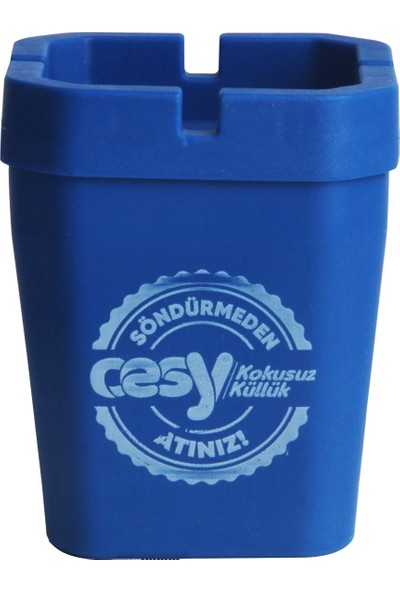 Lira Dumansız Kokusuz Küllük Kare Mavi Lira Dumansız Kokusuz Küllük Kare Mavi