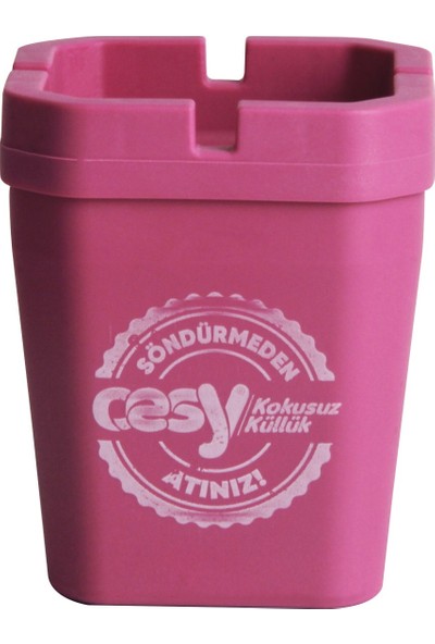 Lira Dumansız Kokusuz Küllük Kare Pembe Lira Dumansız Kokusuz Küllük Kare Pembe