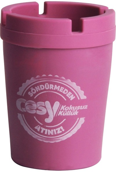 Lira Dumansız Kokusuz Küllük Yuvarlak Pembe