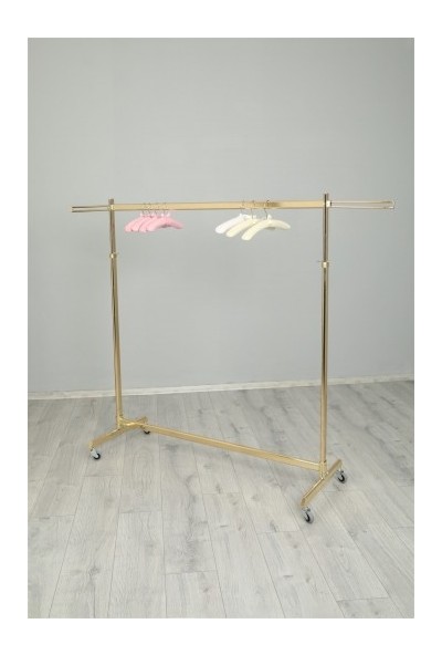 Modern Raf Gold Askılık Yandan Servisli Stand Modern Raf Gold Askılık Yandan Servisli Stand