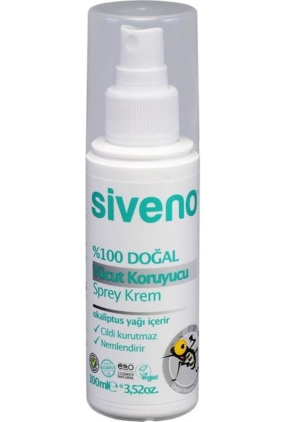 Siveno %100 Doğal Vücut Koruyucu Sprey Krem 100 ml Siveno %100 Doğal Vücut Koruyucu Sprey Krem 100 ml