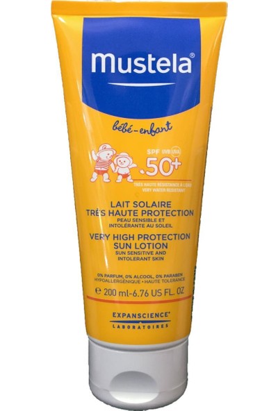 Mustela Very Higt Protection Güneş Losyonu Spf 50 200 ml