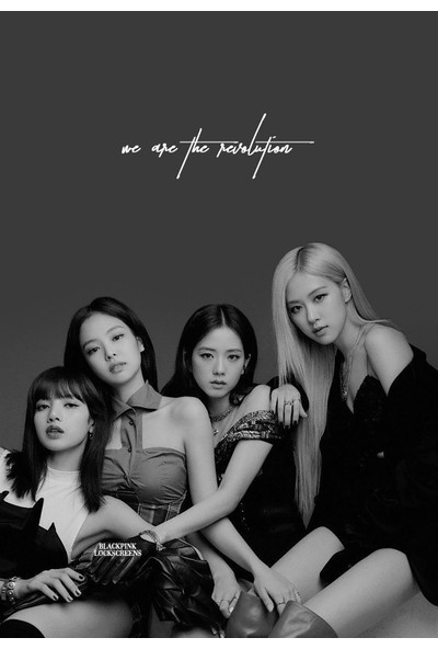 Derin Display Black Pink Müzik Grubu Posteri K-Pop Afişleri