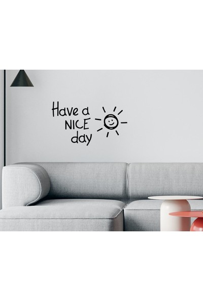 Bk Gift Have A Nice Day Tasarımlı Duvar Sticker-1 Bk Gift Have A Nice Day Tasarımlı Duvar Sticker-1