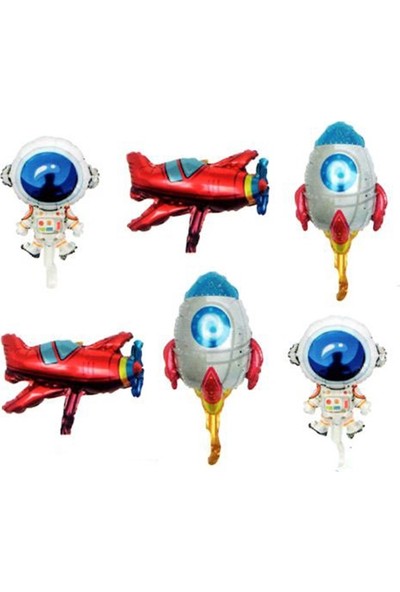 RPS Uzay Konsepti 6'lı Folyo Balon Seti - 14 Inch RPS Uzay Konsepti 6'lı Folyo Balon Seti - 14 Inch