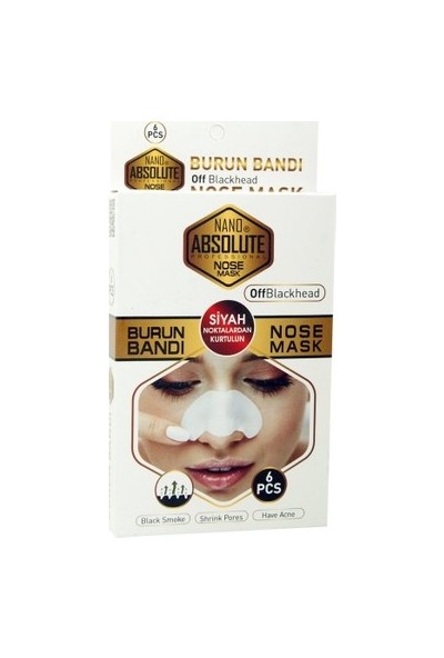 Nano Absolute 6\'lı Siyah Nokta Burun Bandı Nano Absolute 6\'lı Siyah Nokta Burun Bandı