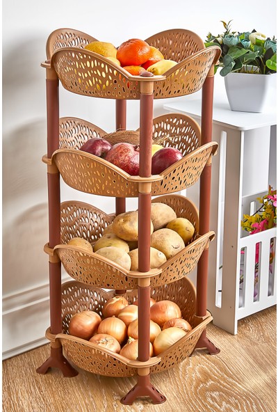 Exo Plastik 4 Katlı Plastik Papatya Desenli Sebzelik Exo Plastik 4 Katlı Plastik Papatya Desenli Sebzelik