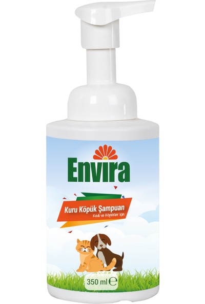 Envira Kedi Köpek Kuru Köpük Şampuan 350 ml